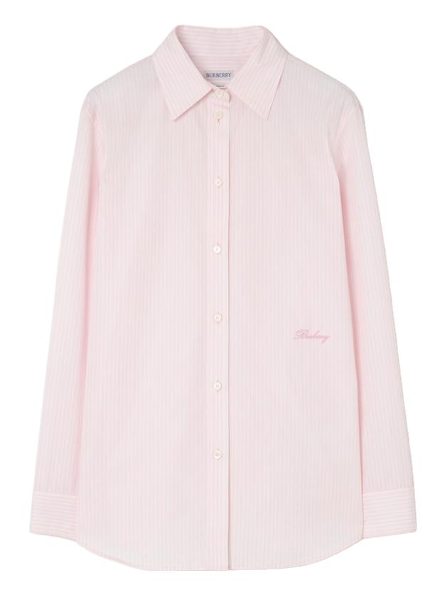 BURBERRY Classic Fit Striped Cotton Shirt